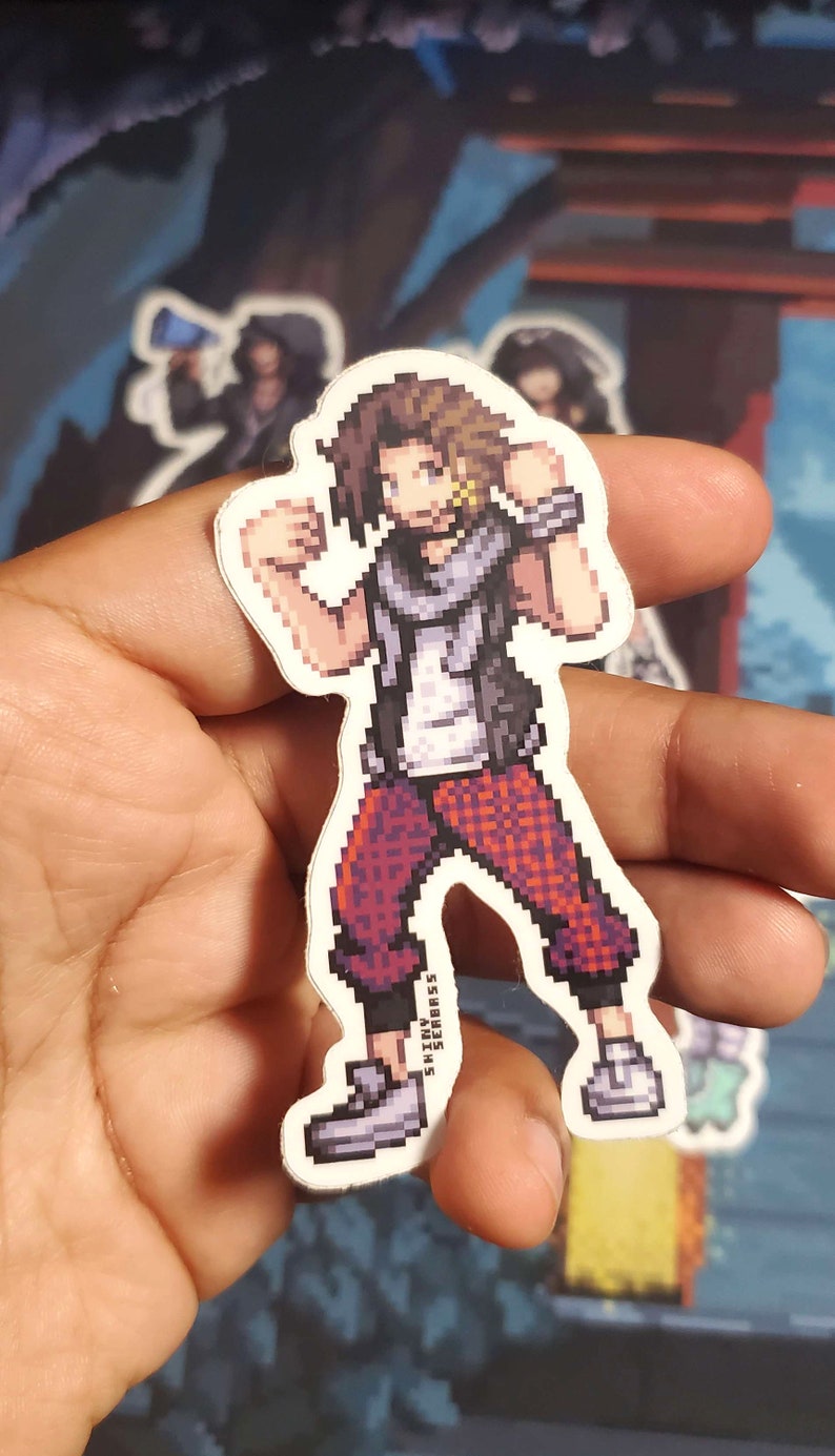 Neo the World Ends With You Pixel Art Stickers Premium Matte - Etsy