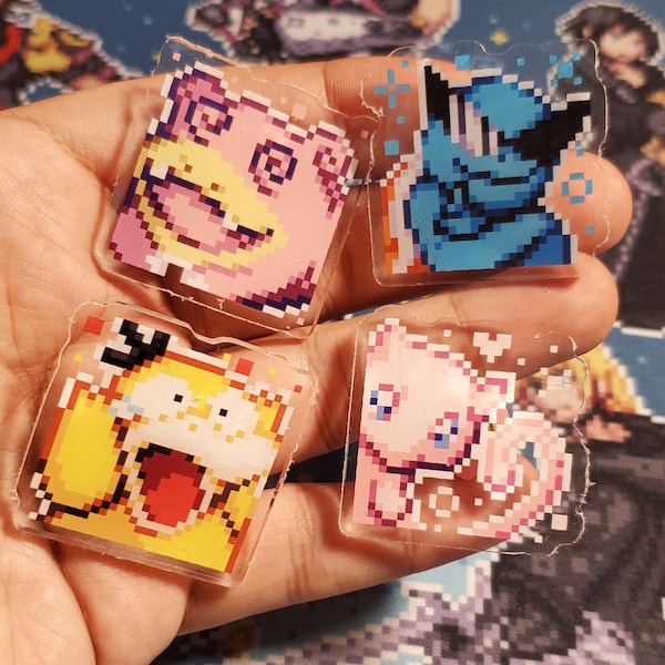 Pixel Art Pins - Etsy