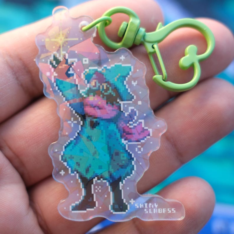 Deltarune Undertale Pixel Art Acrylic Charms Kris Susie Ralsei Tenna ...