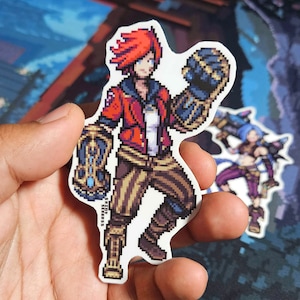 Arcane Pixel Art Stickers | Premium Matte Vinyl Stickers | Jinx Pepper ...
