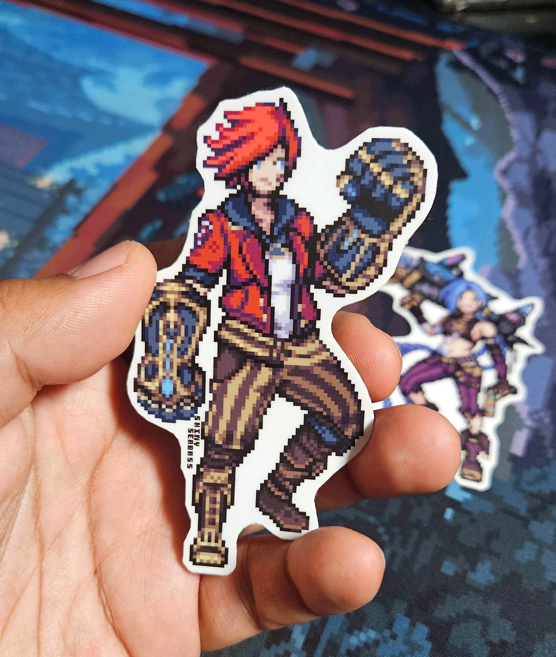 Arcane Pixel Art Stickers | Premium Matte Vinyl Stickers | Jinx Pepper ...