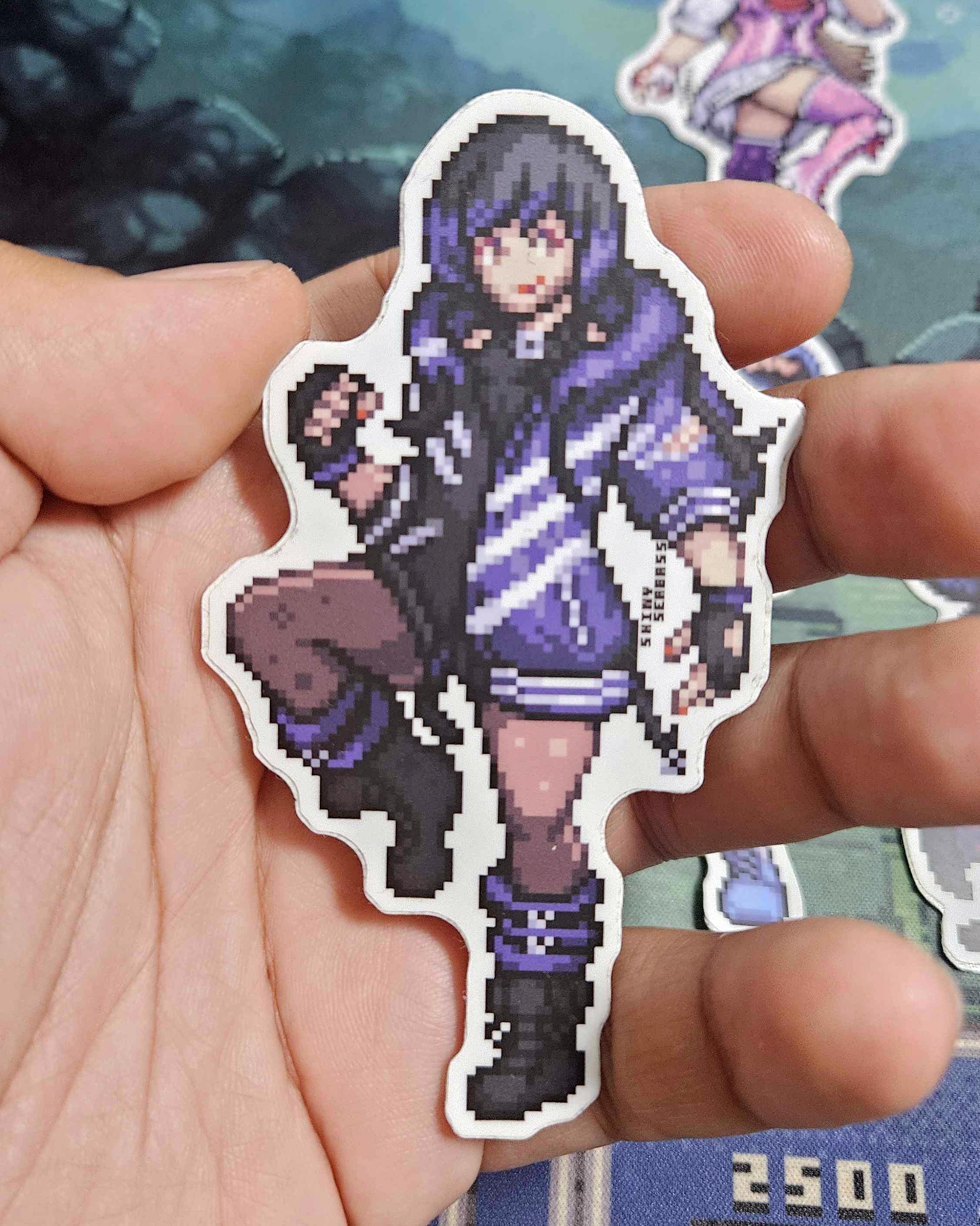 Tekken 8 Reina Lili Jin Kazama King Kazuya Mishima Pixel Art Stickers ...
