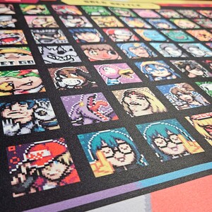 Desk Mat Super Smash Bros Ultimate Roster Pixel Art | Everyone is Here ...