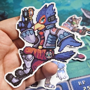 Star Fox Pixel Art Stickers | Premium Matte Vinyl Stickers | Fox ...