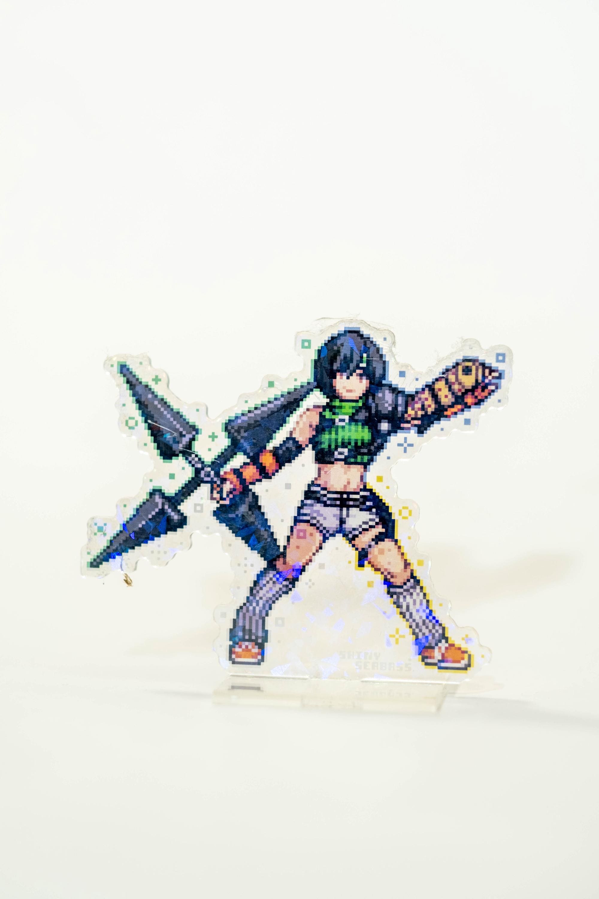 Final Fantasy VII Remake Pixel Art Acrylic Standees| Cloud Strife ...