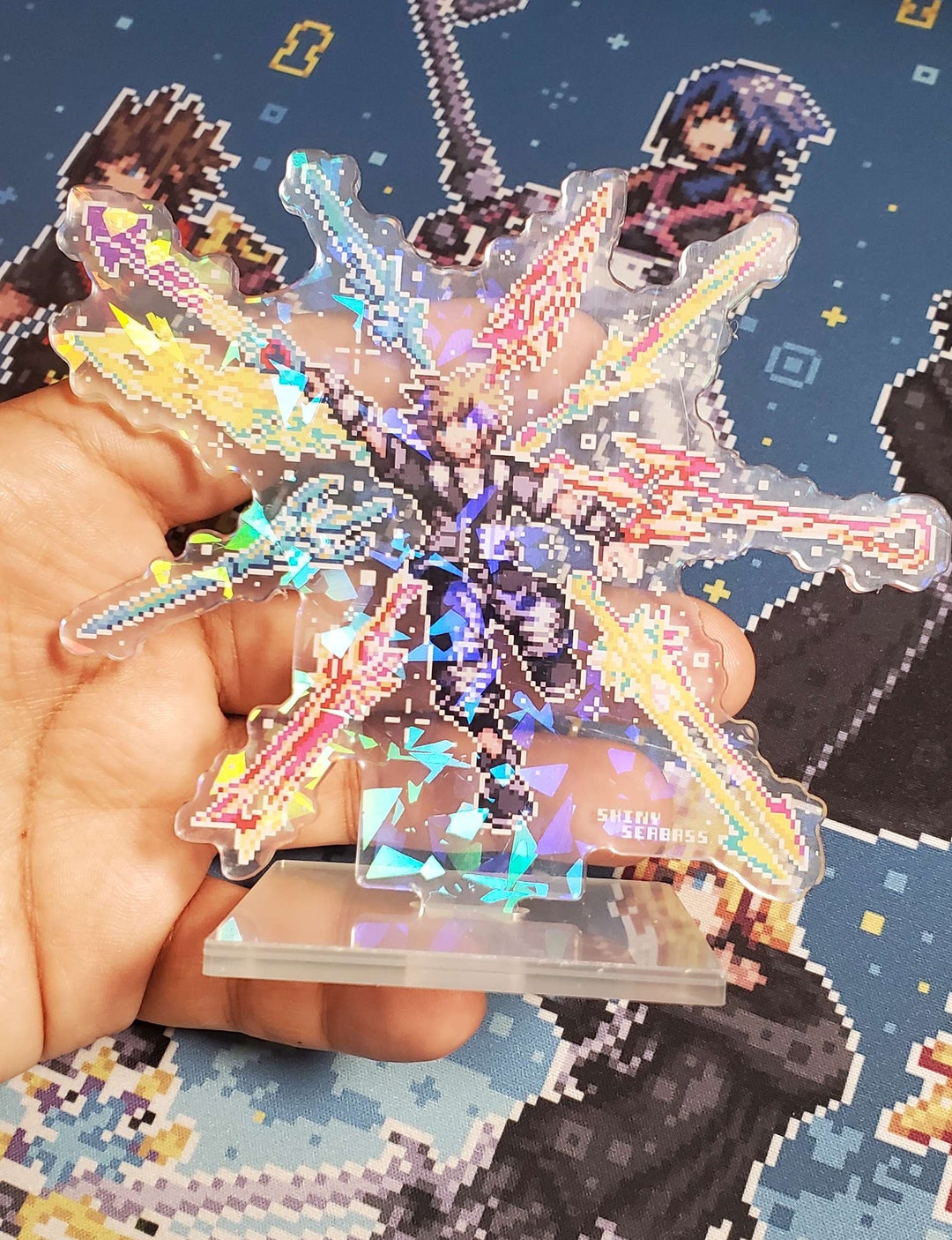 Sora Ultimate Form Acrylic Standee Pixel Art Double Sided Cracked ...