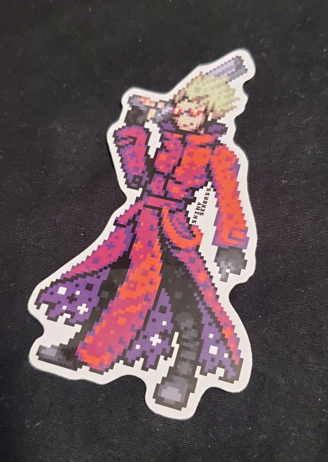 Vash the Stampede Pixel Art Sticker | Premium Matte Vinyl Stickers ...