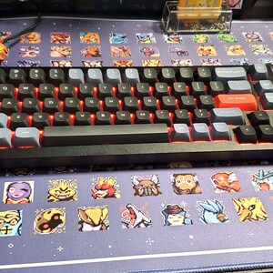 Desk Mat Pokemon Generation 1 Pixel Art | 151 Pokemon Pokedex Emotes ...