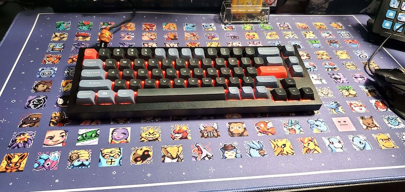 Desk Mat Pokemon Generation 1 Pixel Art | 151 Pokemon Pokedex Emotes ...