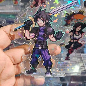 Final Fantasy VII Remake Pixel Art Acrylic Standees| Cloud Strife ...