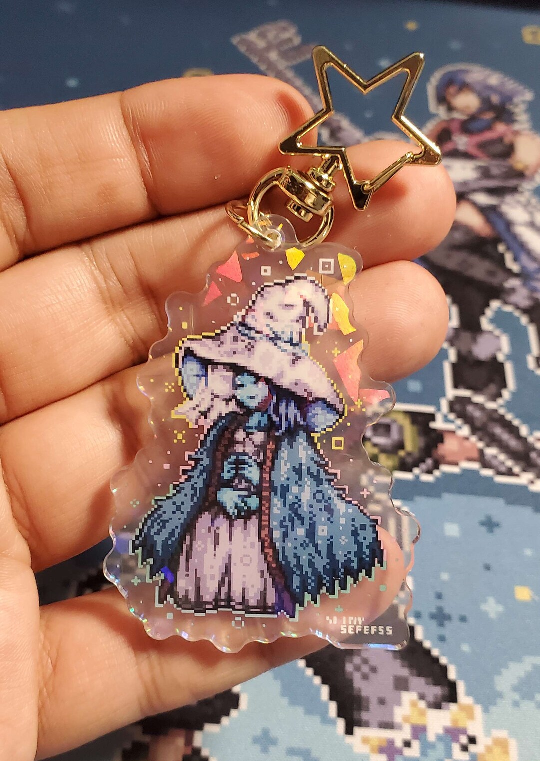 Ranni the Witch Acrylic Charm Pixel Art Double Sided Cracked - Etsy ...