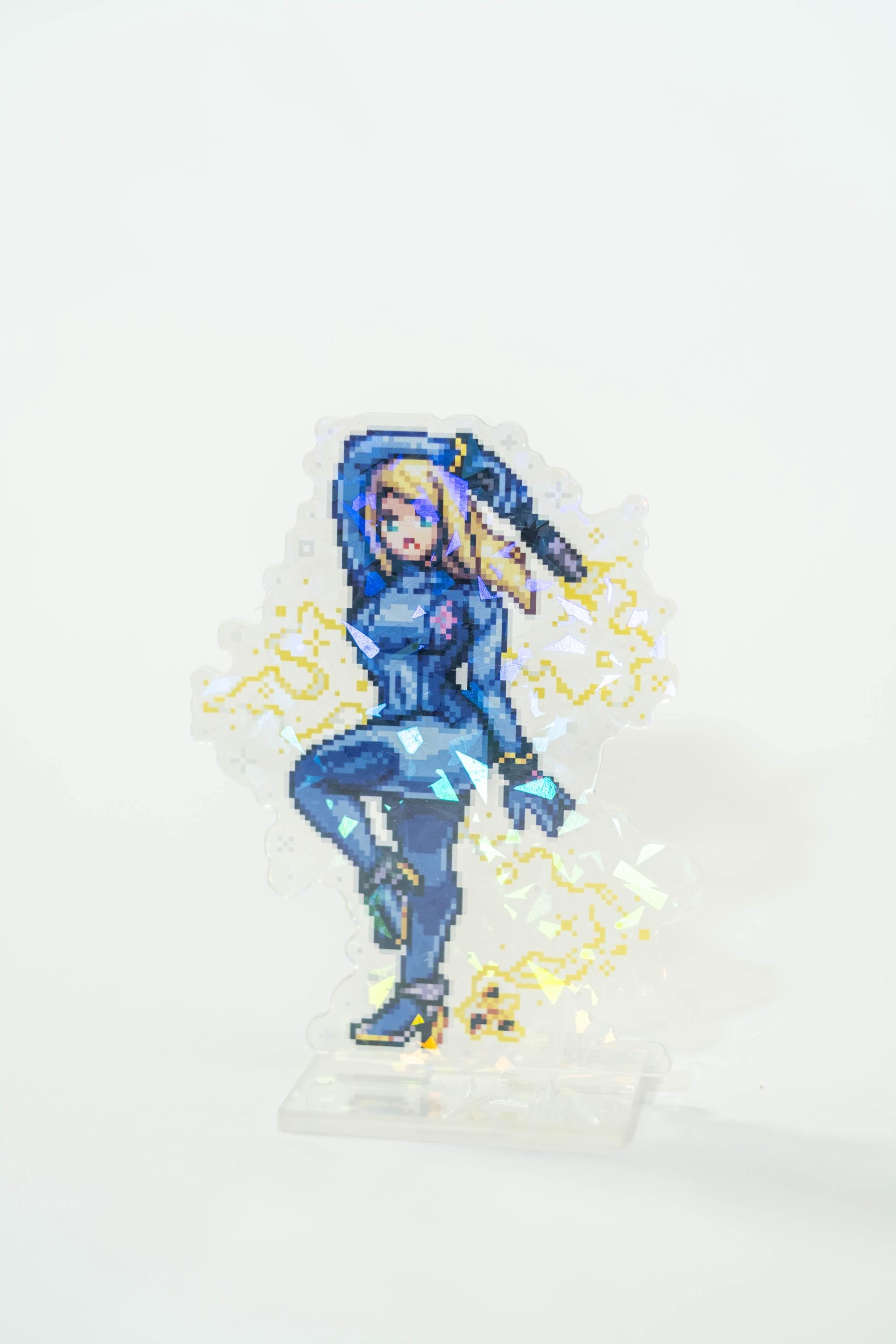 Metroid Prime Acrylic Standees Pixel Art | Double Sided Cracked ...