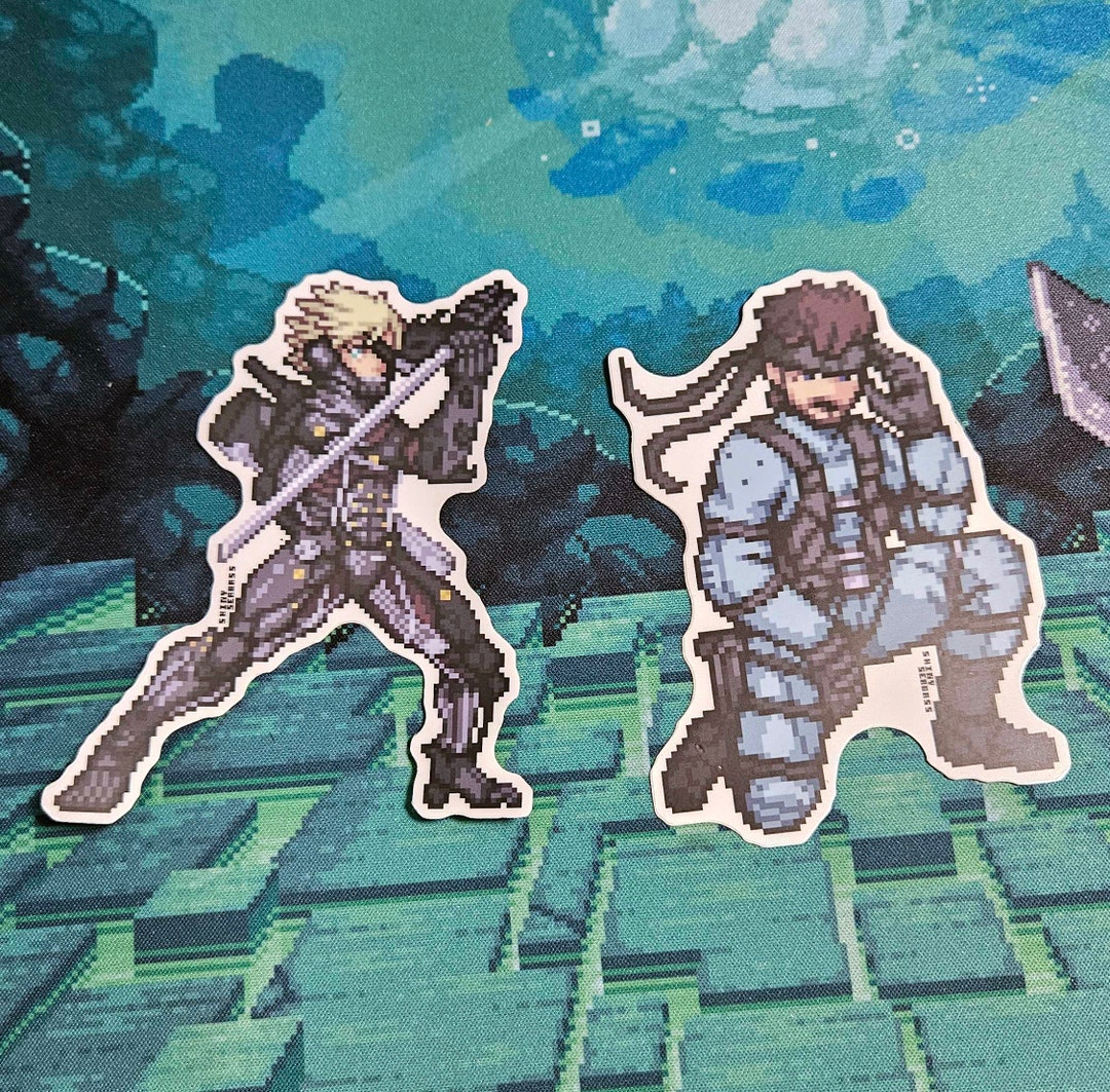 Solid Snake and Raiden Metal Gear Solid Rising Revengence Pixel Art ...