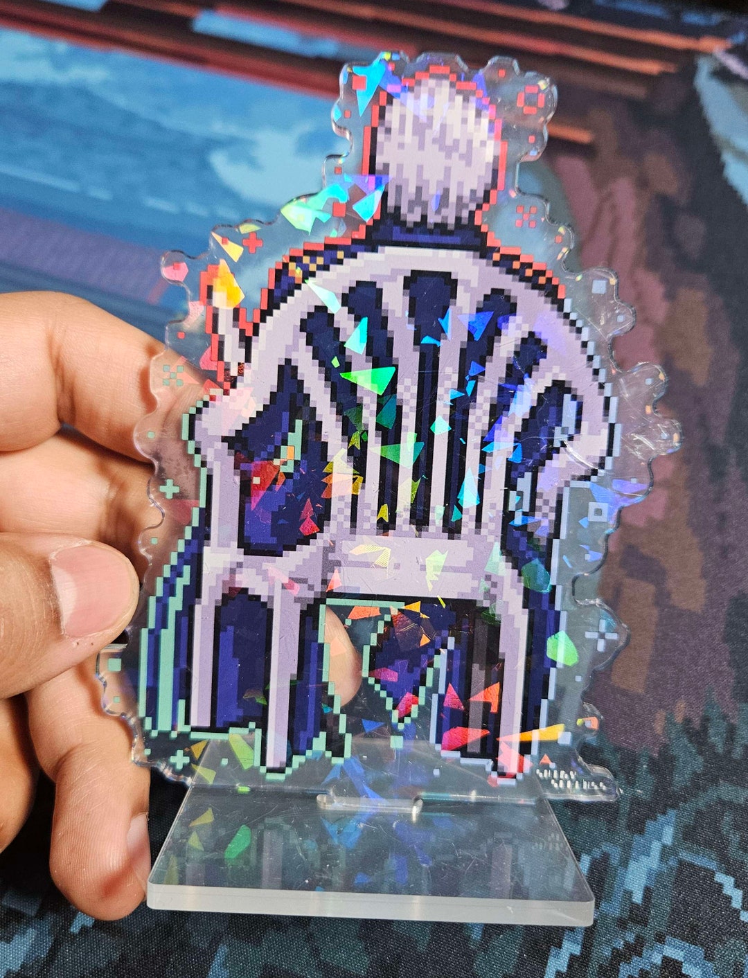 Vergil Chair Devil May Cry Acrylic Standee Pixel Art | Double Sided ...