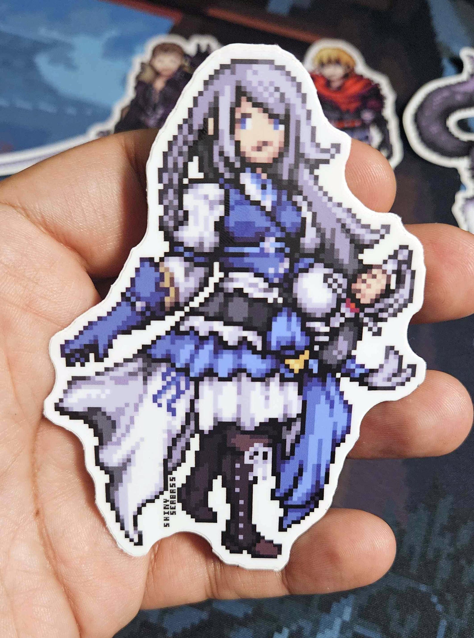Final Fantasy 16 Pixel Art Stickers | Clive Rosfield Jill Warrick ...