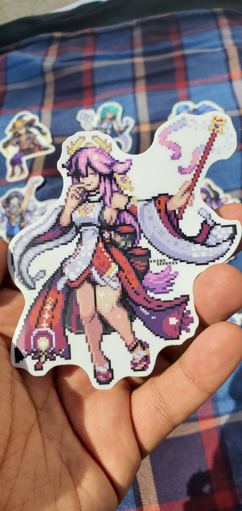 Genshin Impact Pixel Stickers | Premium Matte Vinyl | Venti, Ganyu ...