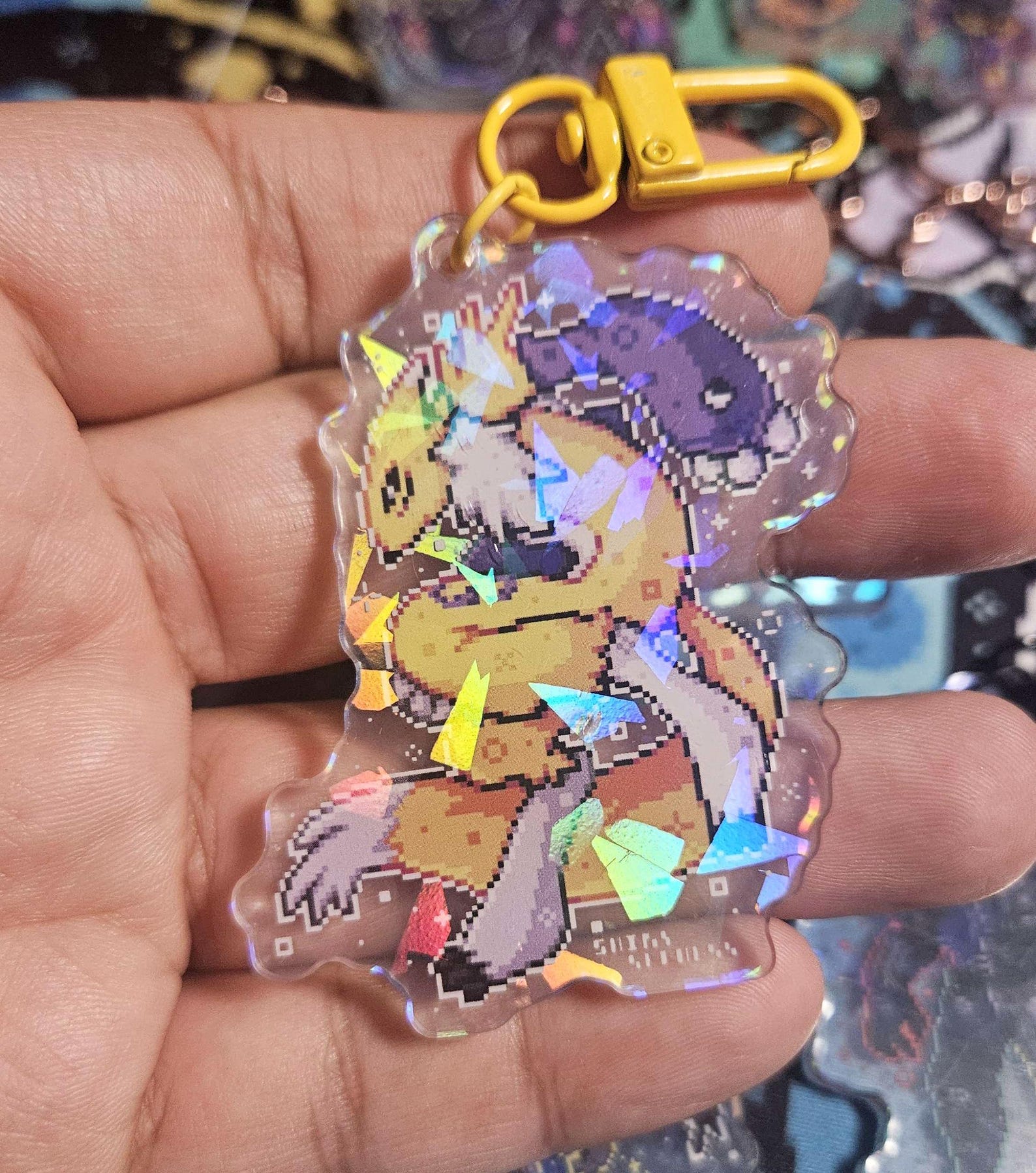 Digimon Acrylic Charm Pixel Art | Digital Monsters Angewomon ...