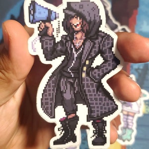 Neo the World Ends With You Pixel Art Stickers | Premium Matte Vinyl ...