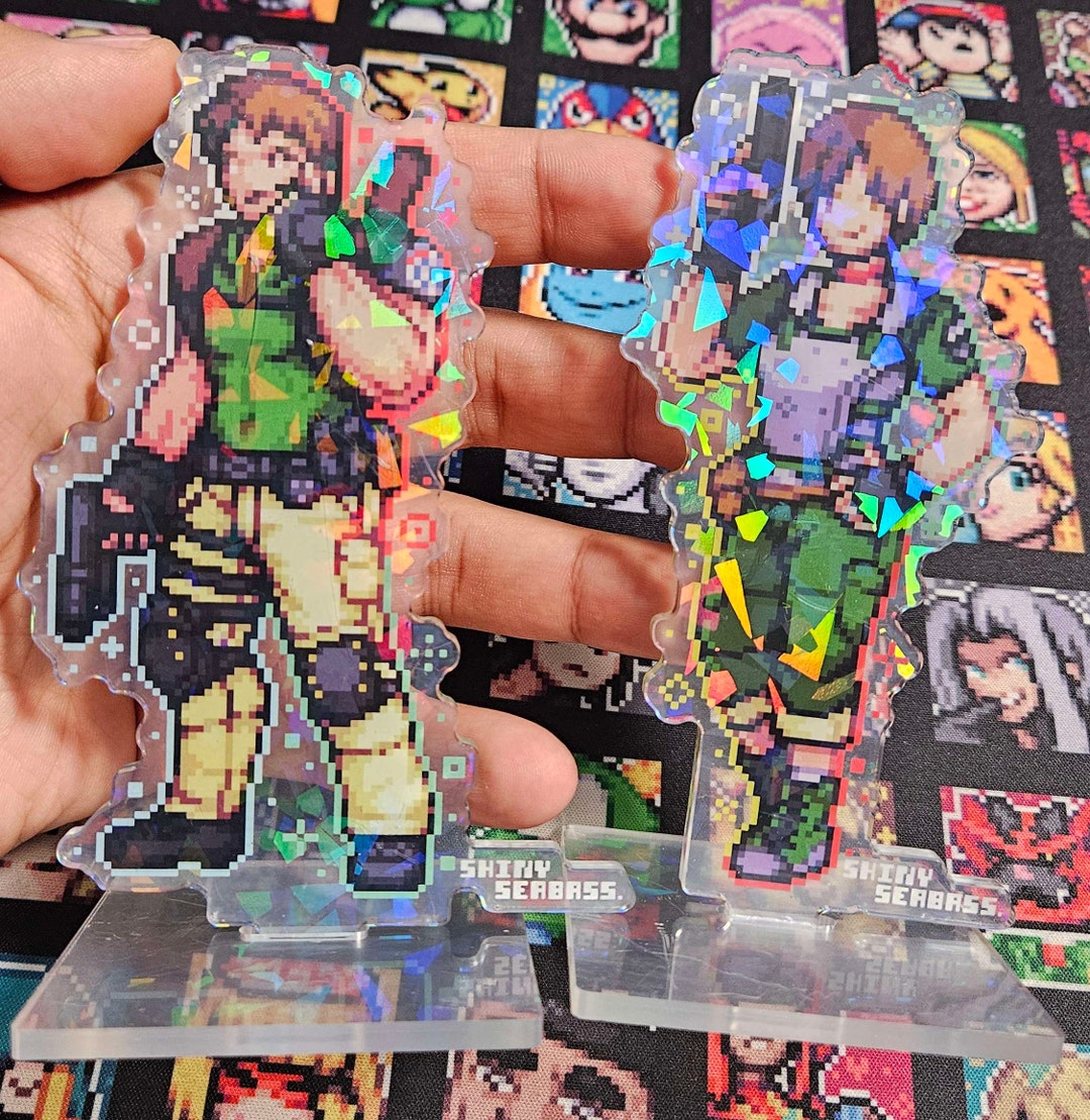 Resident Evil Pixel Art Acrylic Standee Double Sided Cracked ...
