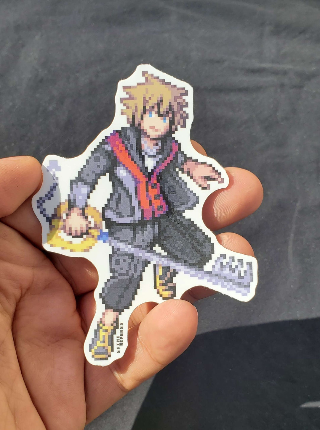 Kingdom Hearts 4 Sora Pixel Art Sticker Premium Matte Vinyl - Etsy