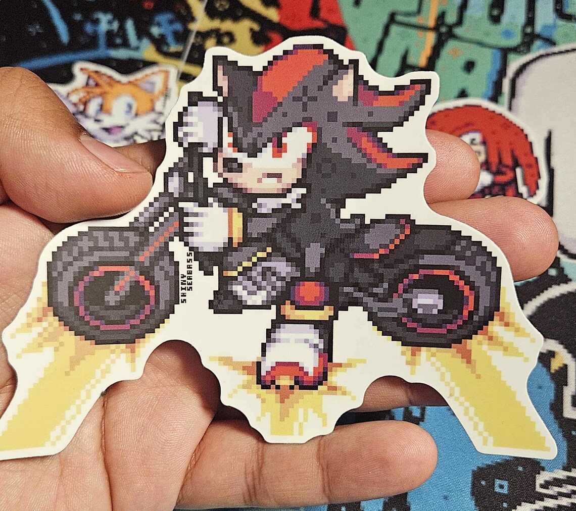 Sonic the Hedgehog Knuckles Echidna Miles Tails Prower Shadow Pixel Art ...