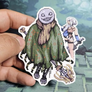Nier Automata Pixel Art Stickers | Premium Matte Vinyl Stickers | 2B 9S ...