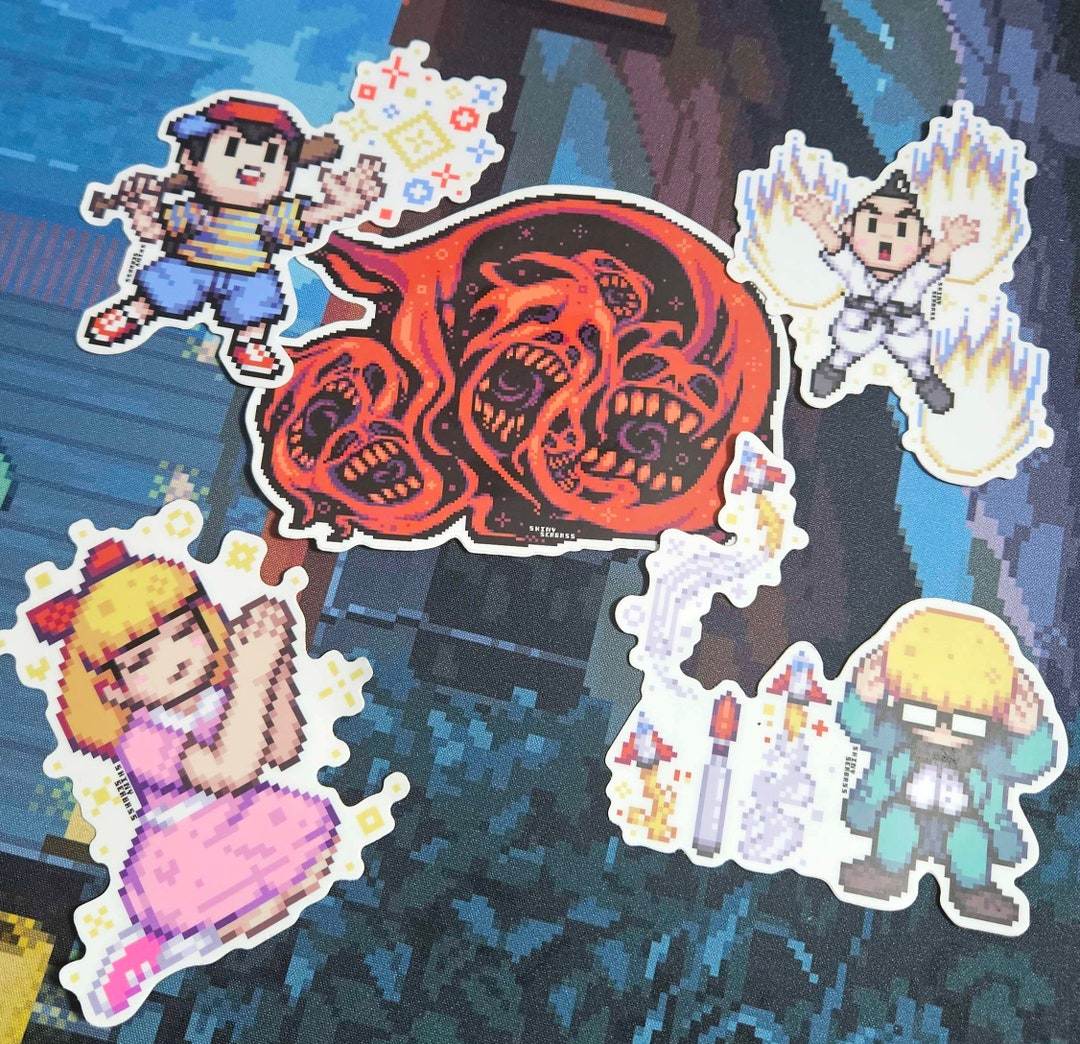 Earthbound Pixel Art Stickers | Premium Matte Vinyl Stickers | Nintendo ...