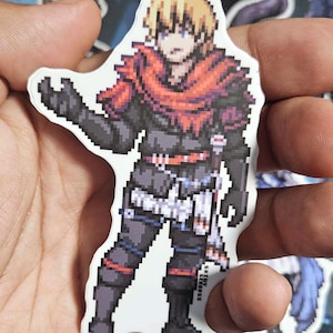 Final Fantasy 16 Pixel Art Stickers | Clive Rosfield Jill Warrick ...