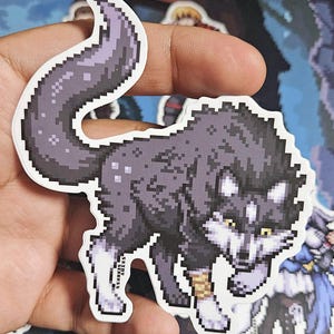 Final Fantasy 16 Pixel Art Stickers | Clive Rosfield Jill Warrick ...