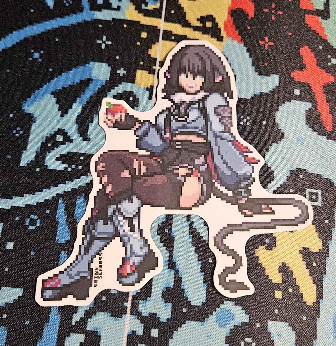 Jane Doe ZZZ Pixel Art Stickers | Premium Matte Vinyl Stickers ...