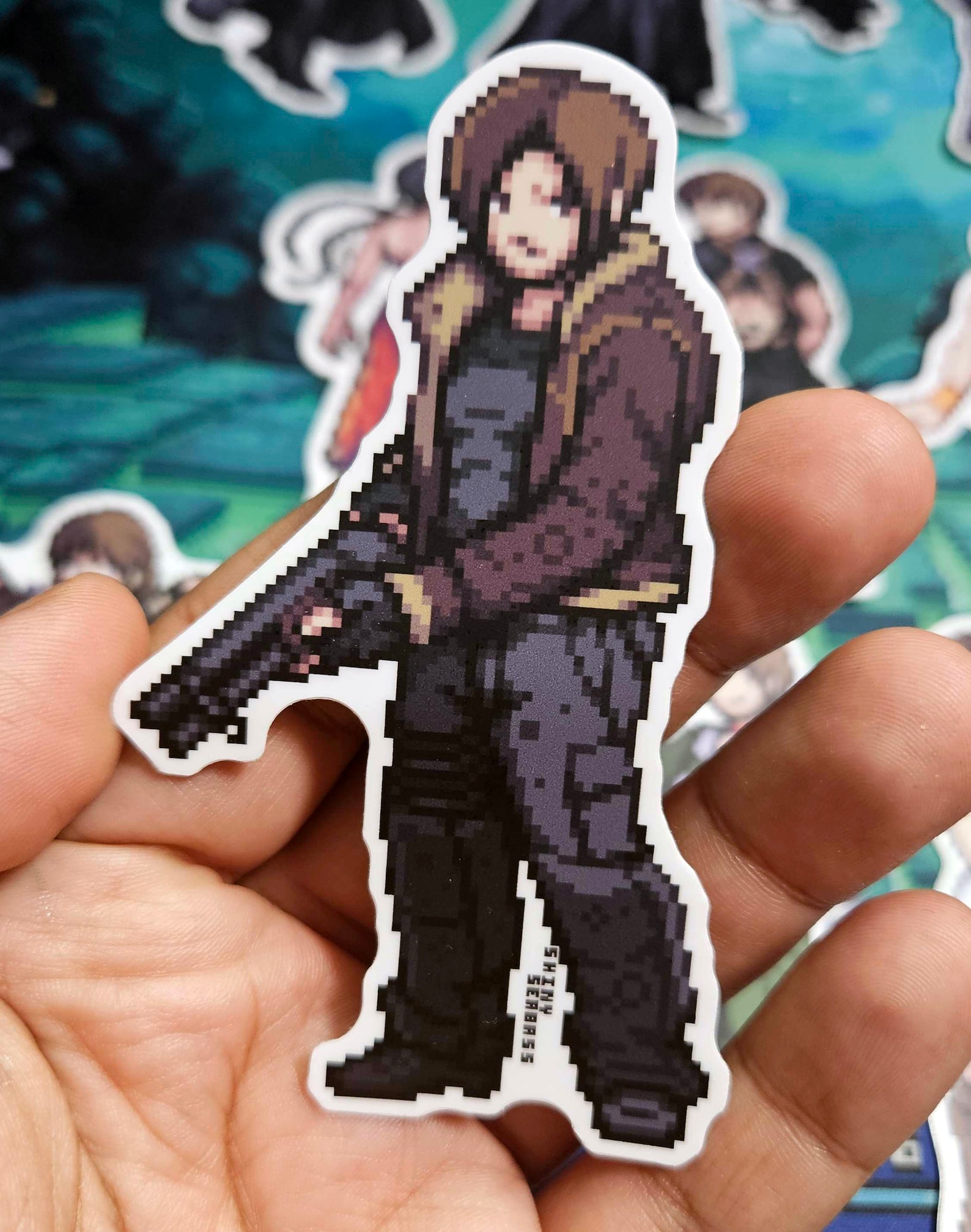 Resident Evil Pixel Art Stickers Vinyl Stickers Leon S Kennedy Ada ...