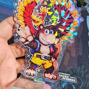 Banjo Kazooie and Gruntilda Pixel Art Acrylic Standees Double Sided ...