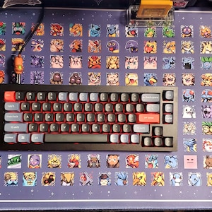 Desk Mat Pokemon Generation 1 Pixel Art | 151 Pokemon Pokedex Emotes ...