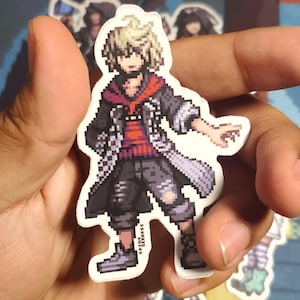 Neo the World Ends With You Pixel Art Stickers | Premium Matte Vinyl ...