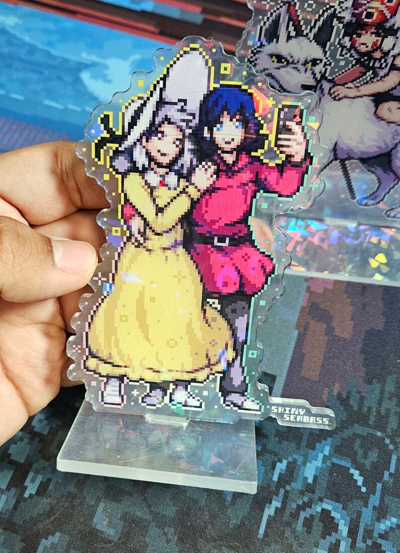 Studio Ghibli Acrylic Standees Pixel Art | Double Sided Cracked ...