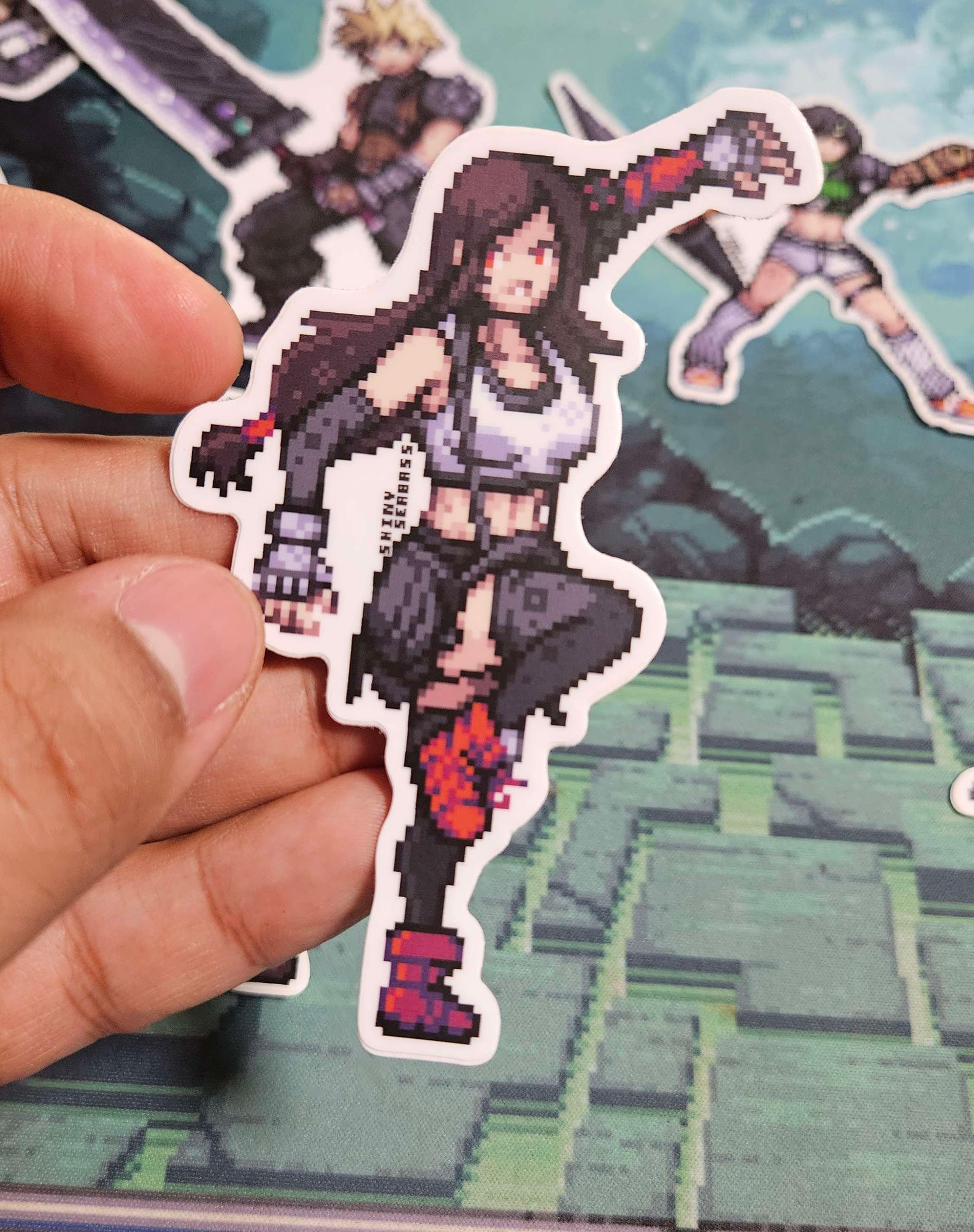 Final Fantasy VII Remake Pixel Art Stickers | Cloud Strife, Sephiroth ...