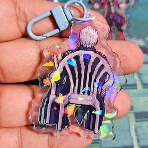 Devil May Cry Dante Vergil Vergil Chair Acrylic Charm Pixel Art Double ...