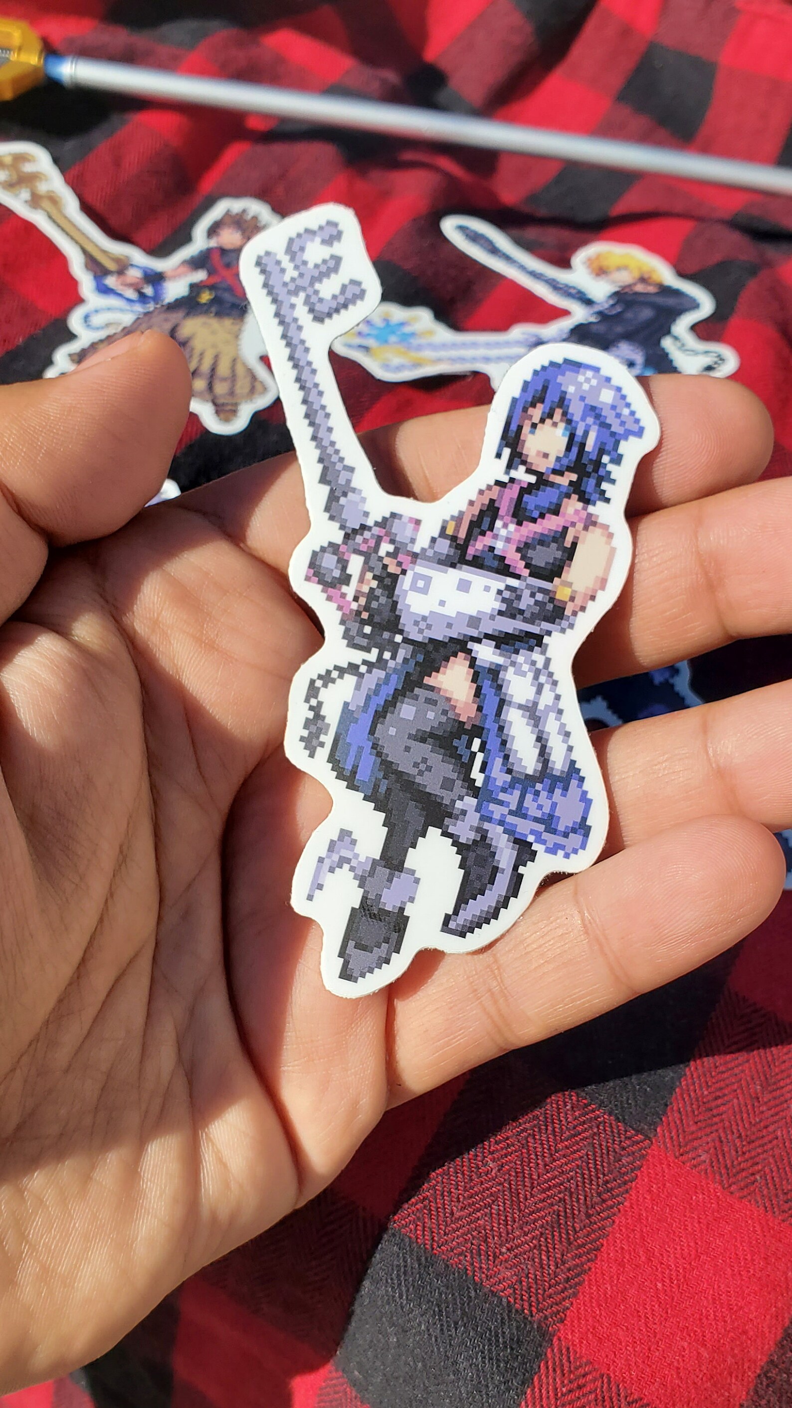 Kingdom Hearts 3 Pixel Art Stickers Roxas, Lea, Xion, Aqua, Terra ...