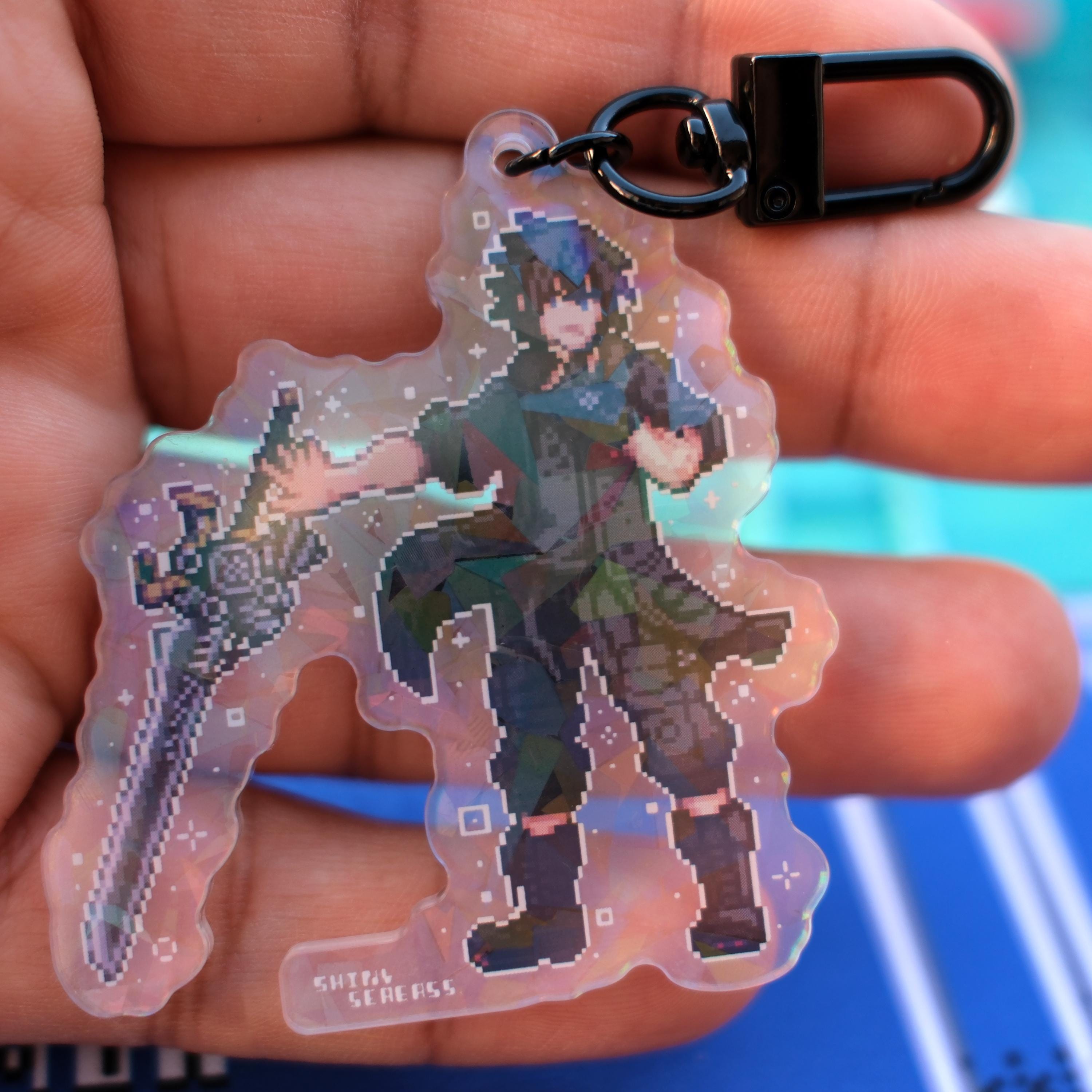 Final Fantasy Pixel Art Acrylic Charms | Noctis Squall Leonhart ...