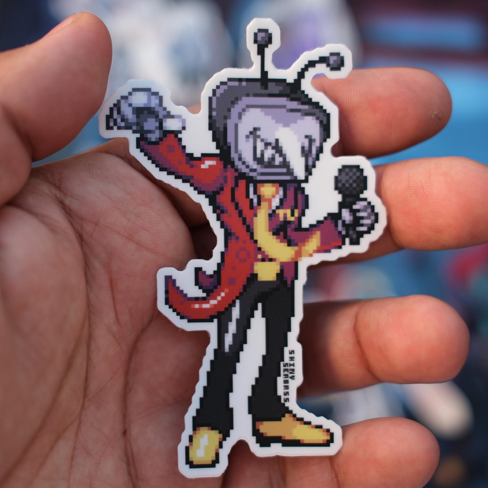 Deltarune Undertale Pixel Art Stickers | Susie Kris Lancer Ralsei Queen ...