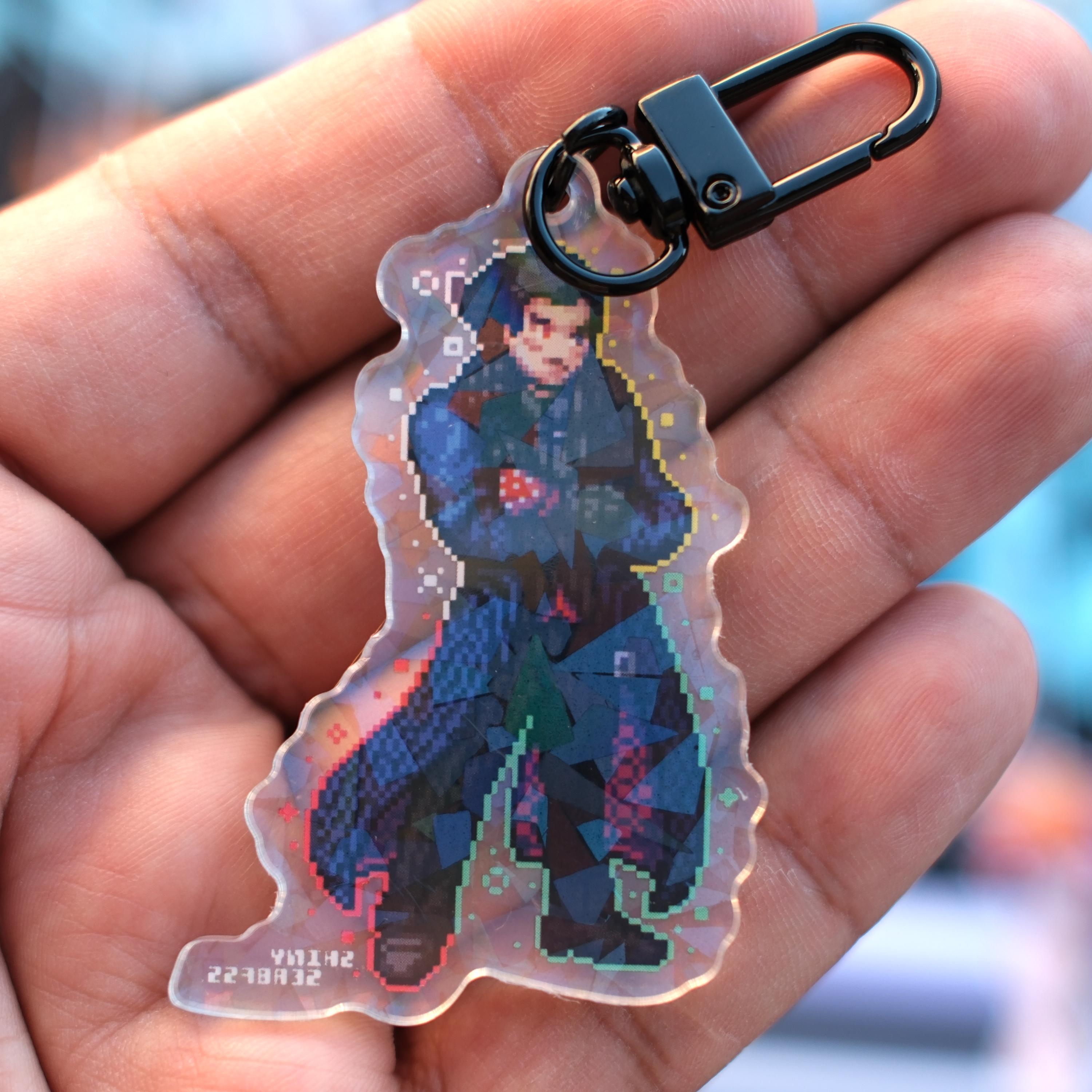 Tekken 8 Pixel Art Acrylic Charms Kazuya Mishima Jin Kazama Dragunov ...