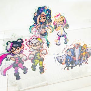 Splatoon Idols Acrylic Standee Pixel Art | Splatoon Pearl Marina ...