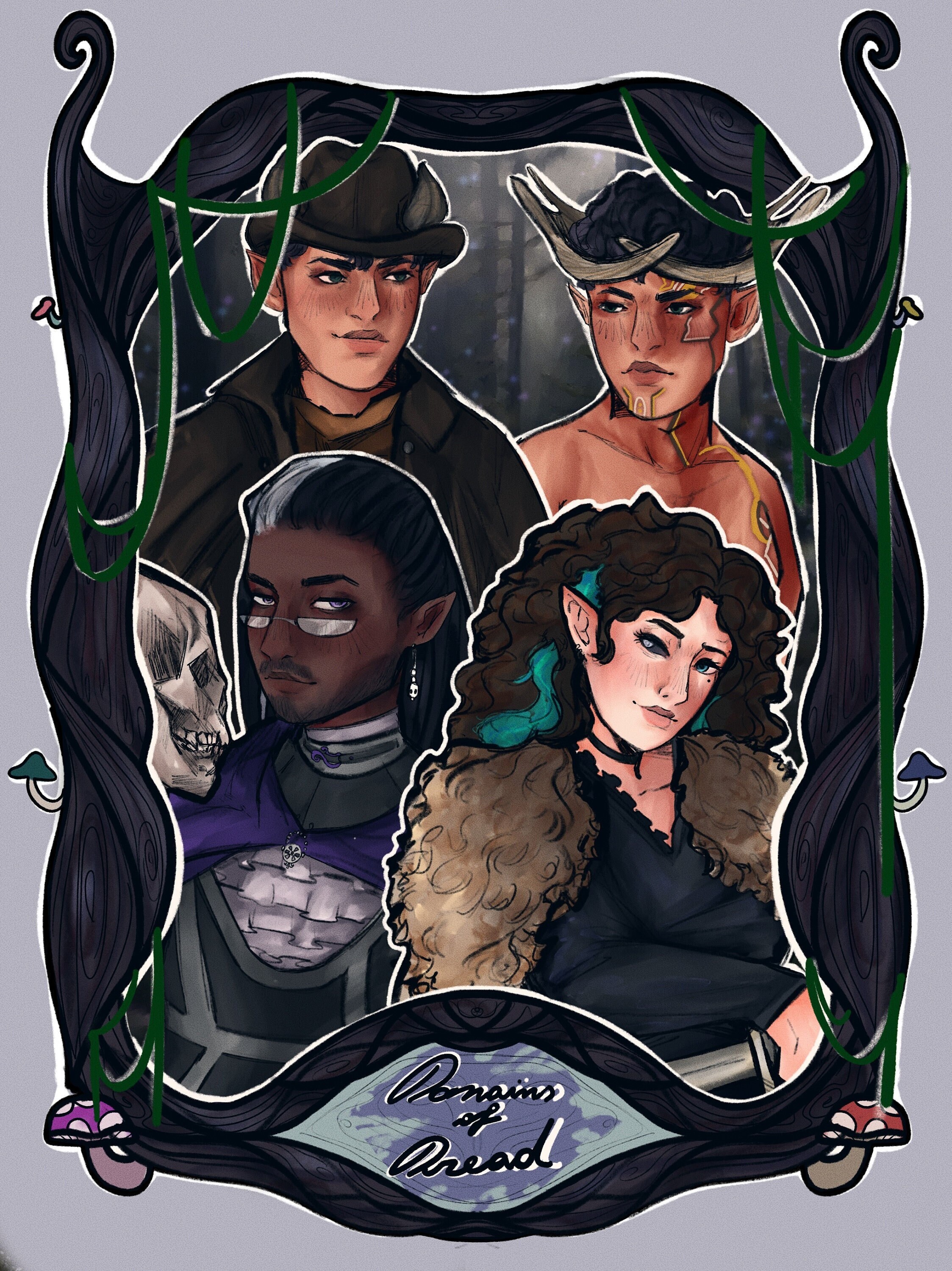 Dnd Character Poster Commission, Character Art Commission , D&D Party ...
