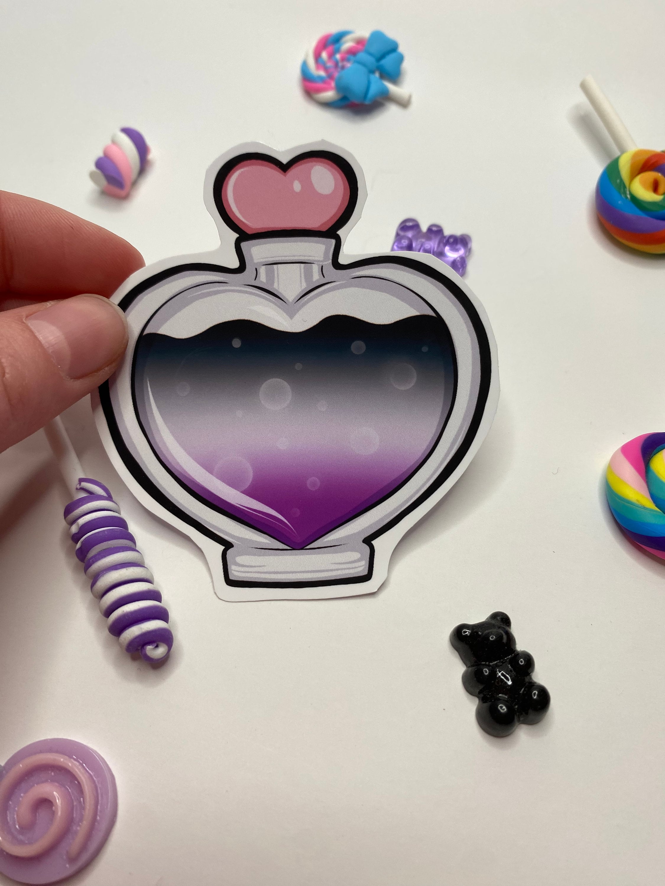 LBGT Love Potion Stickers Potion Bottle Vinyl Waterproof Lesbian Gay ...