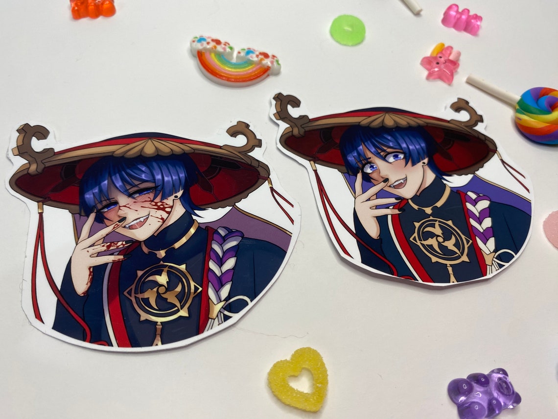 Scaramouche Genshin Impact Wanderer Vinyl Waterproof Sticker Anime Game ...