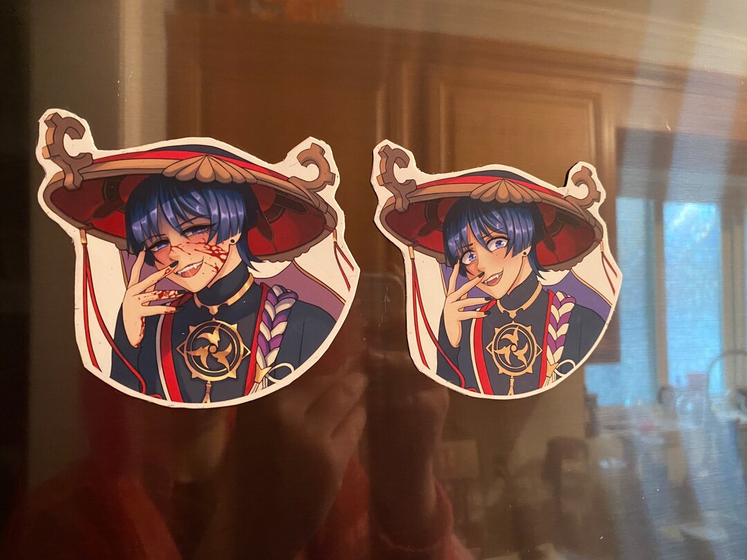 Scaramouche Wanderer Genshin Impact Fridge Magnets - Etsy