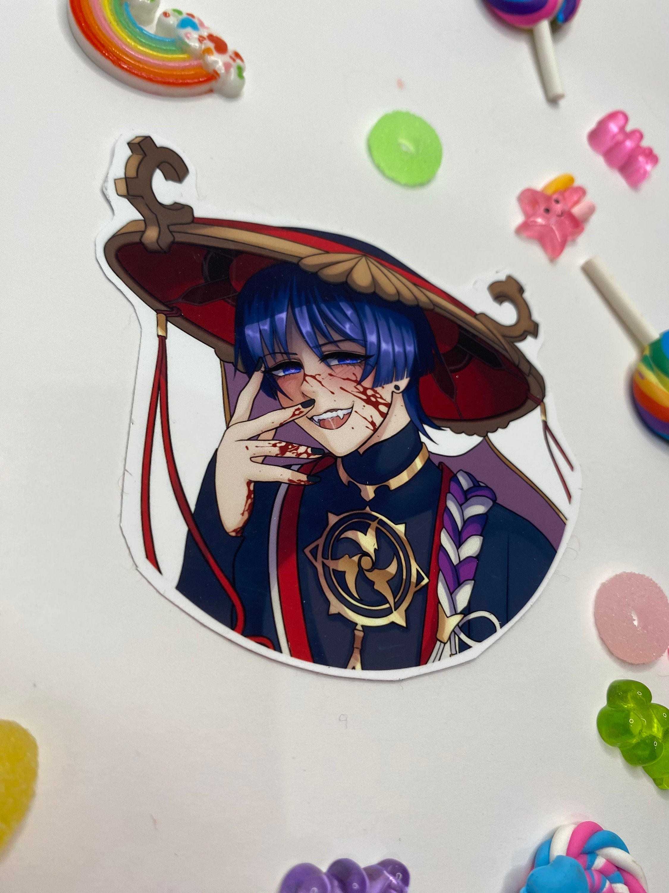 Scaramouche Genshin Impact Wanderer Vinyl Waterproof Sticker Anime Game ...