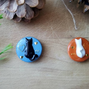 Handmade Cat Magnets for Cat Lovers | Cat Lady Gifts | Pet Loss Gifts ...