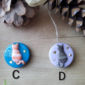 Handmade Cat Magnets for Cat Lovers | Cat Lady Gifts | Pet Loss Gifts ...