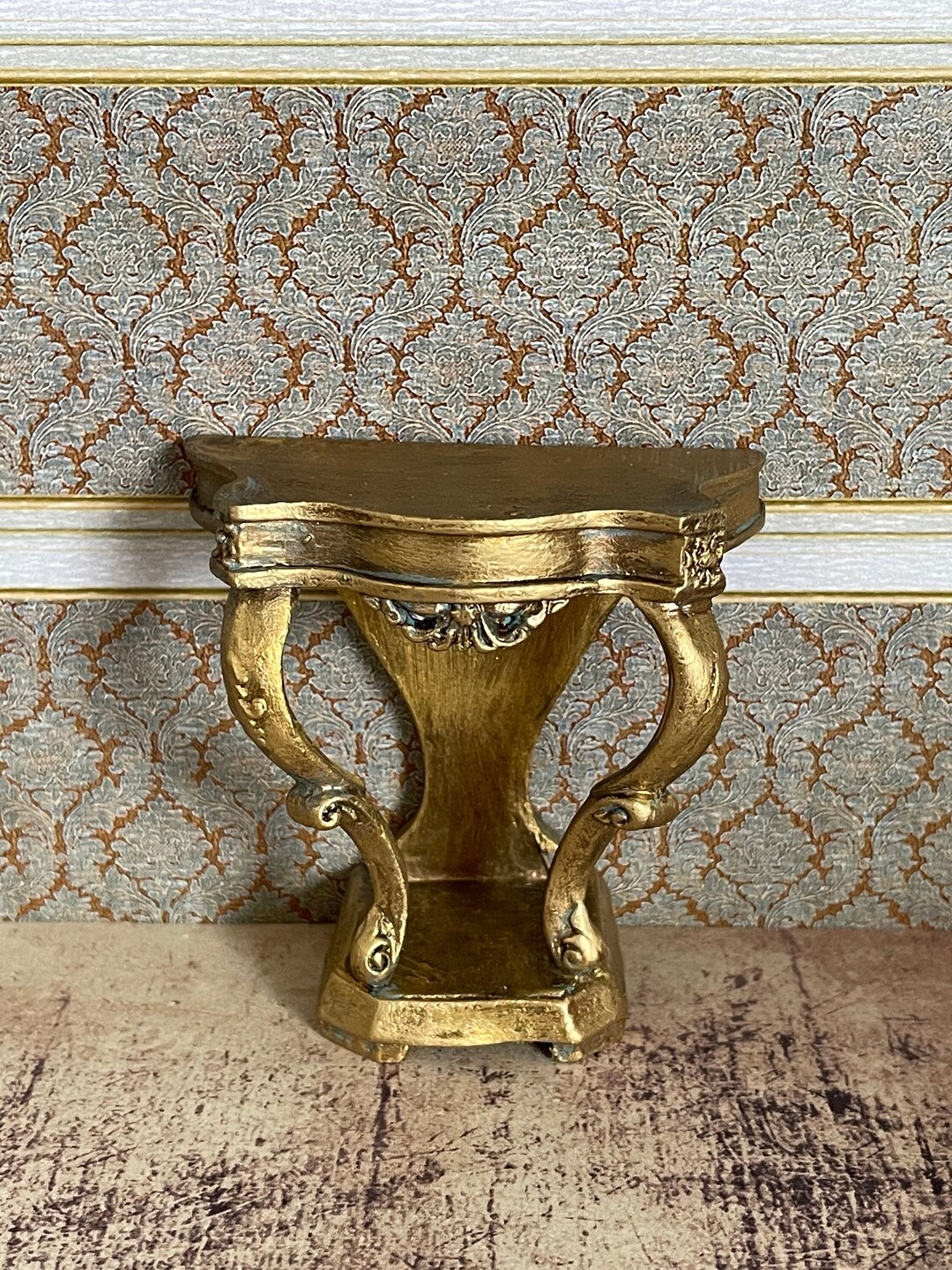 Miniature Antique Gold Baroque Console . 1:12 Scale - Etsy